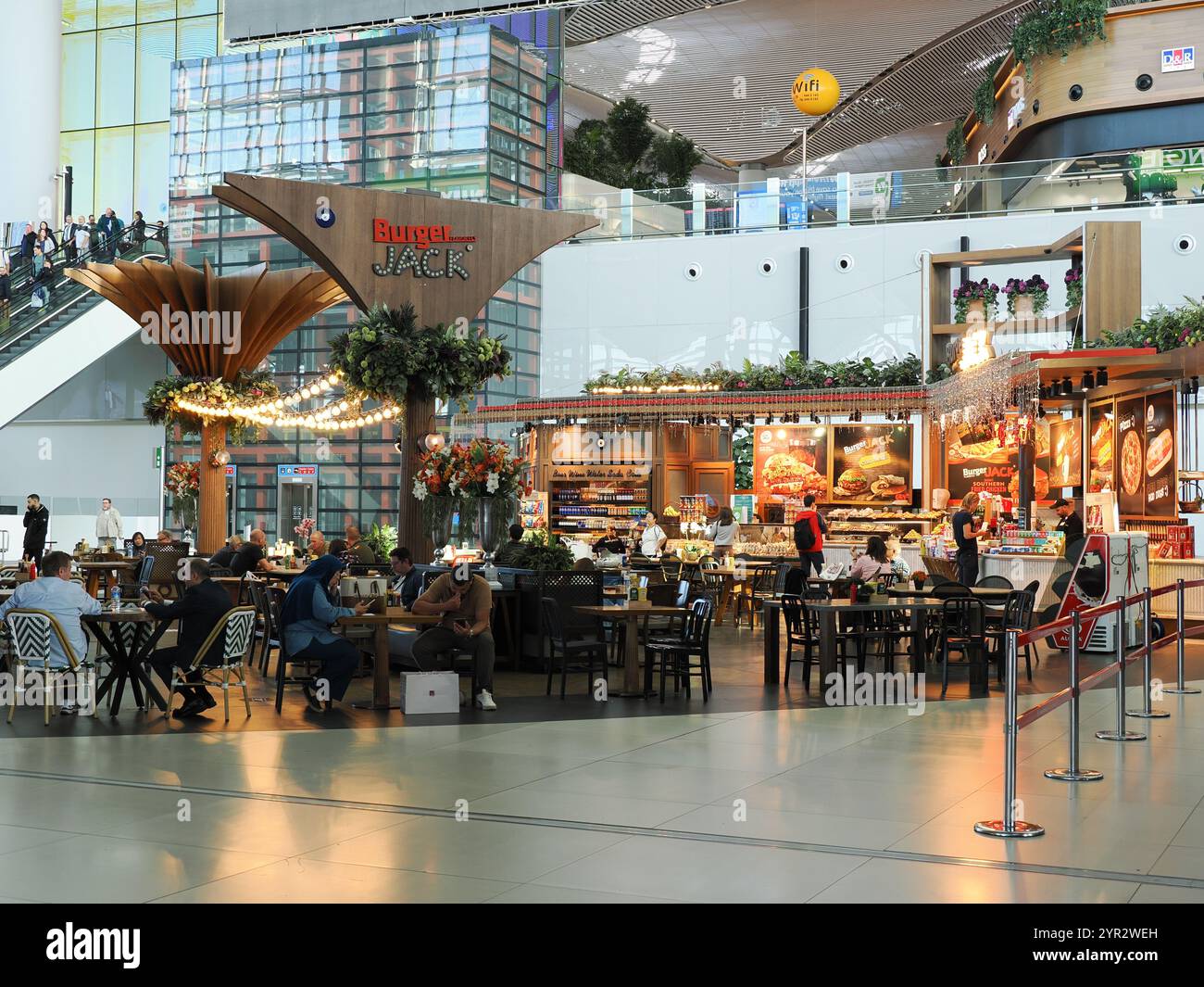 Image of the Burger Jack snack bar at Istanbul airport Stock Photo - Alamy
