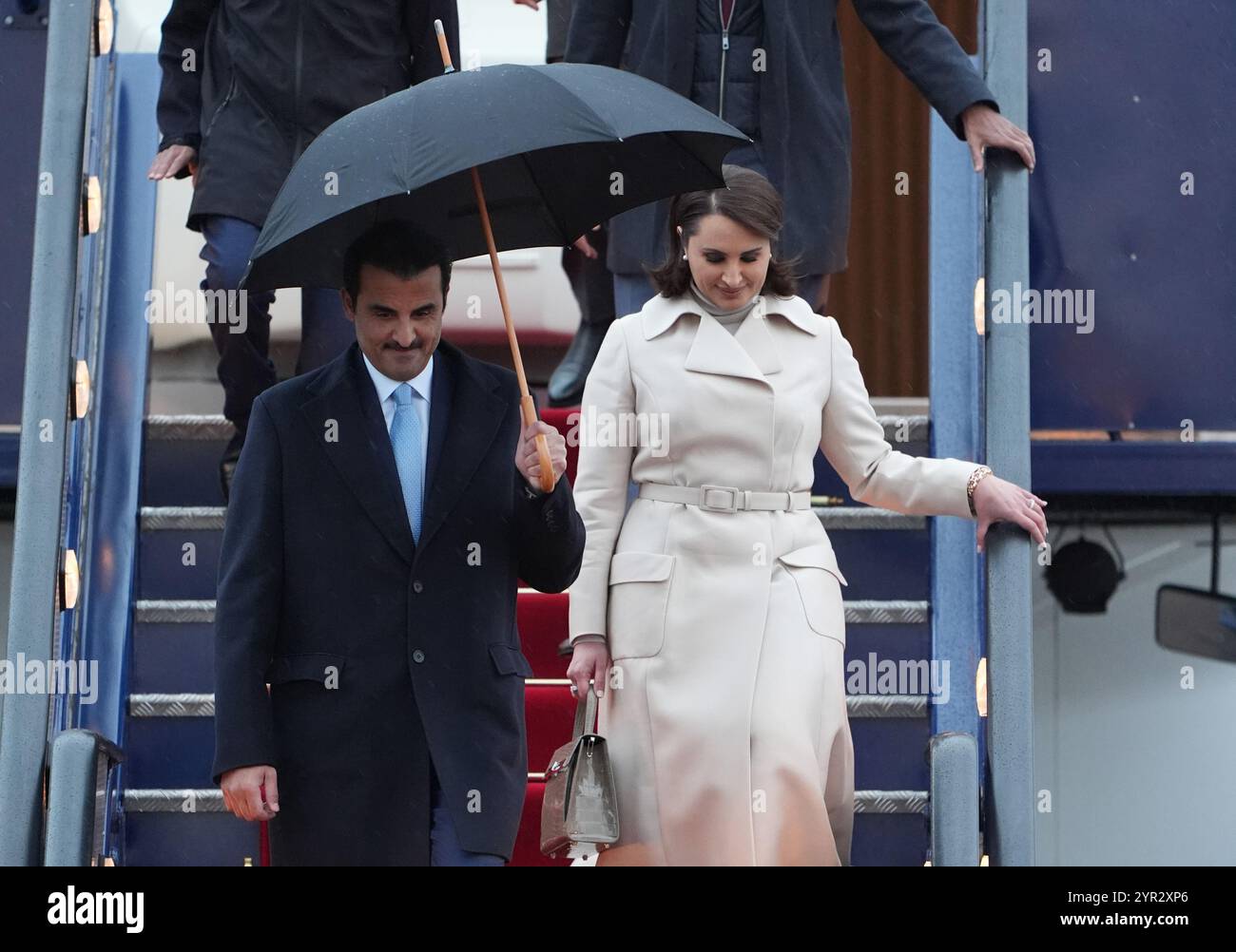 The Emir of Qatar Sheikh Tamim bin Hamad Al Thani, and Sheikha Jawaher ...