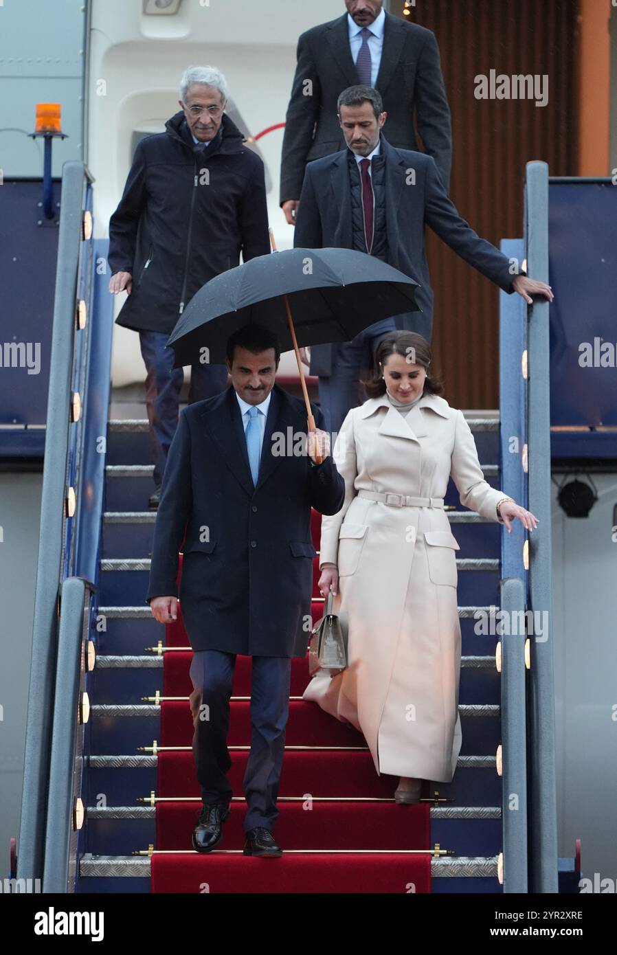 The Emir of Qatar Sheikh Tamim bin Hamad Al Thani, and Sheikha Jawaher ...