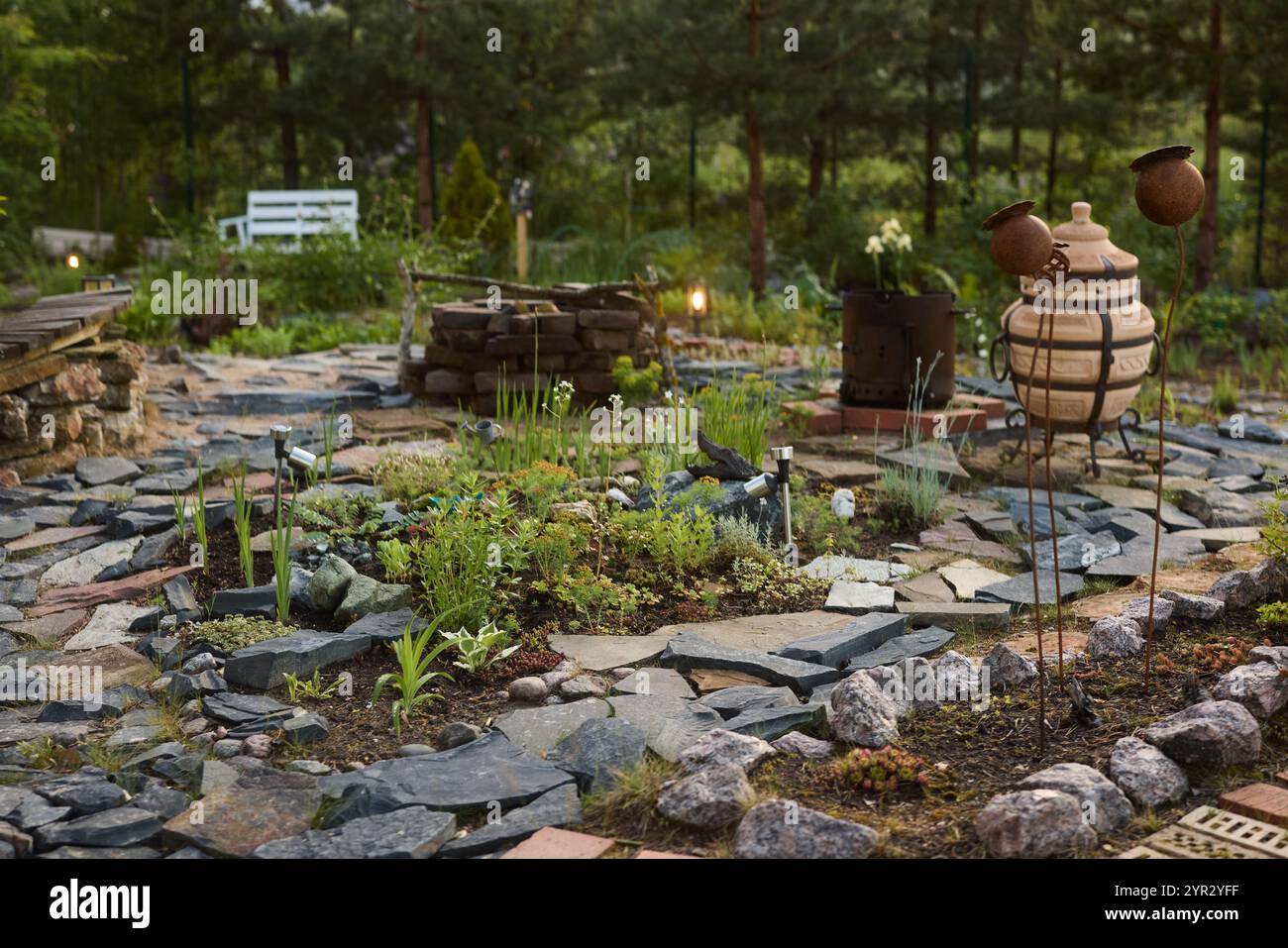 Beautiful garden pathway features unique hi-res stock photography and ...