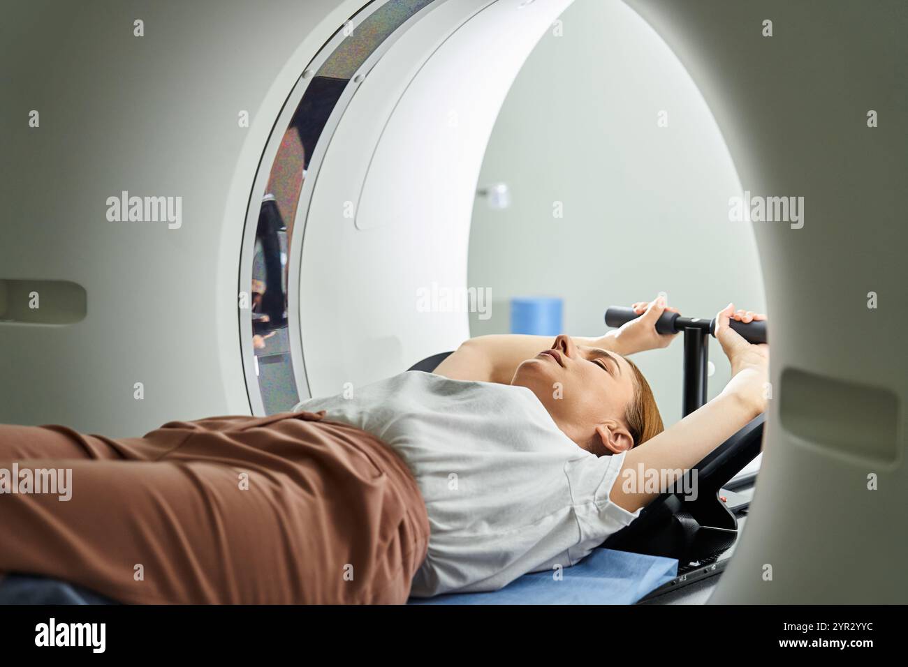 A patient undergoing an MRI scan in a hospital Stock Photo - Alamy