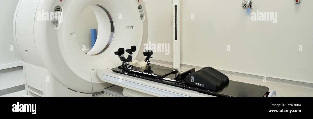 Advanced MRI machine ready for diagnostics in a modern healthcare ...