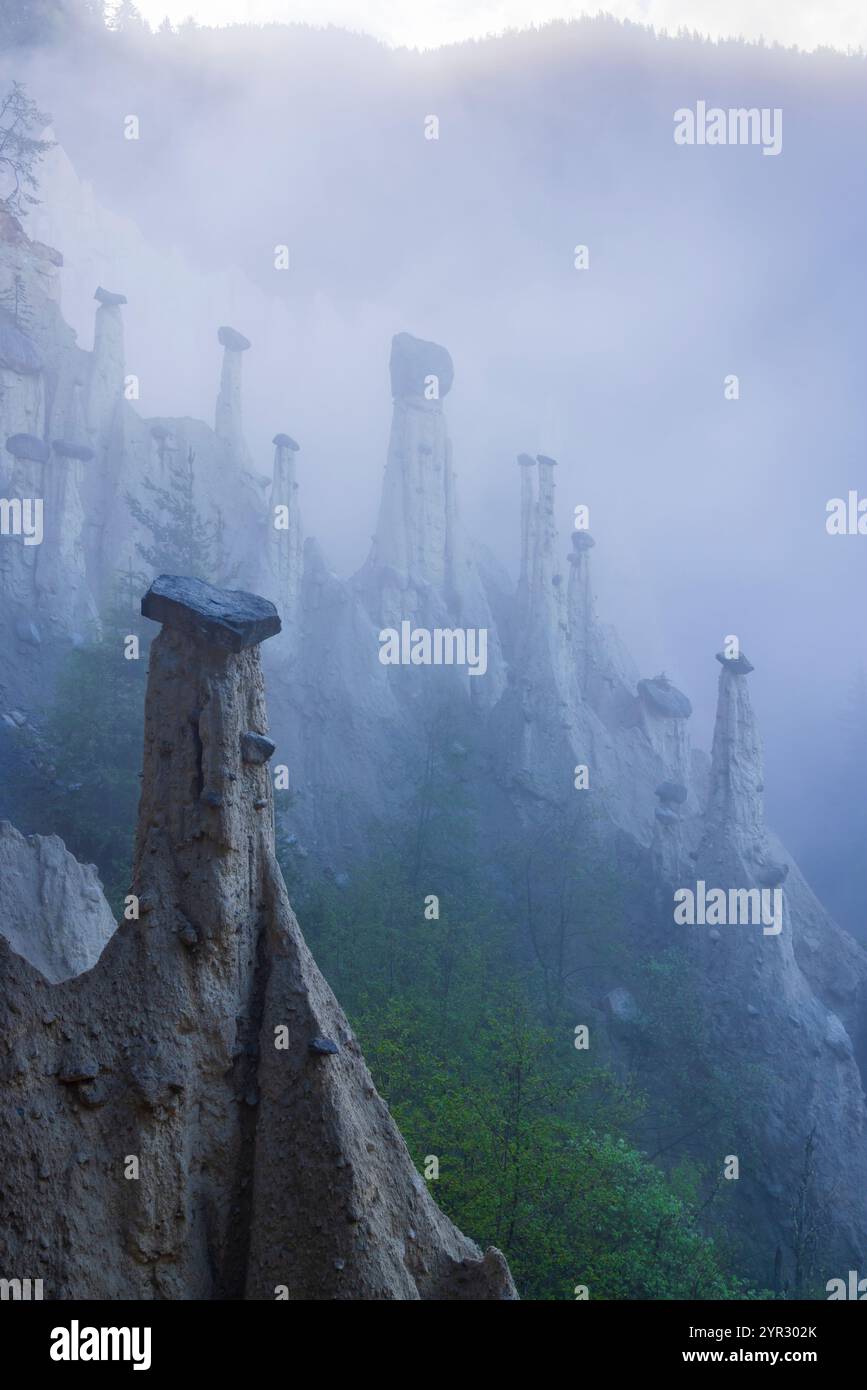 Earth pyramids of Platten (Erdpyramiden - Piramidi di Plata) near ...