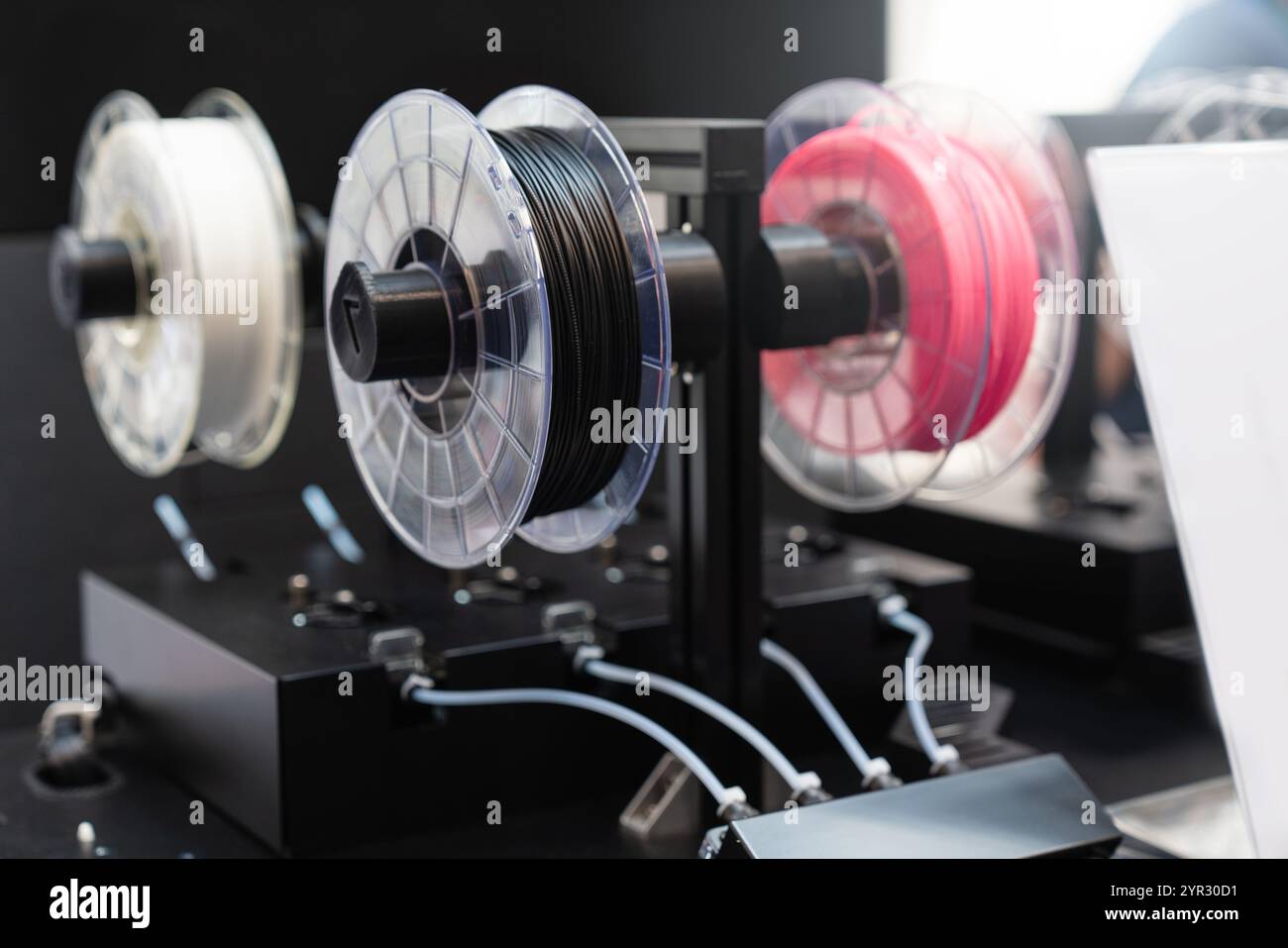 Coils with plastic polymer for 3D printer Stock Photo - Alamy