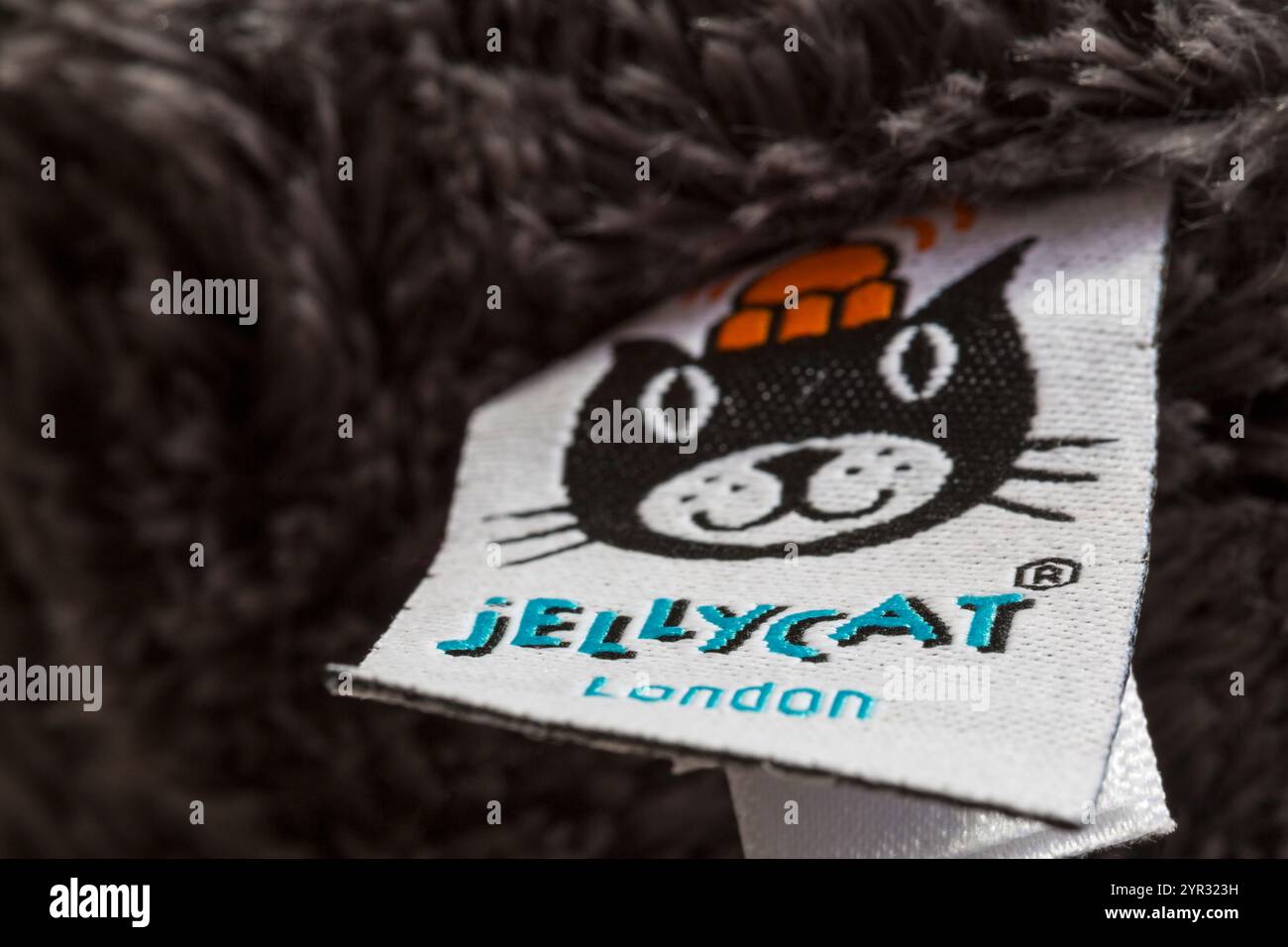 Jellycat label on teddy bear soft cuddly toy Stock Photo - Alamy