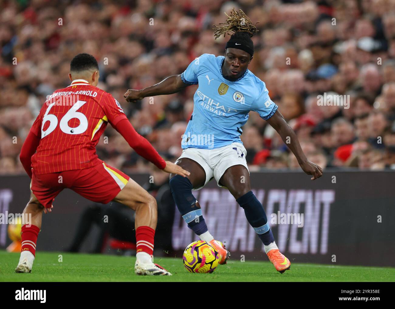 Jeremy doku manchester city liverpool hi-res stock photography and ...