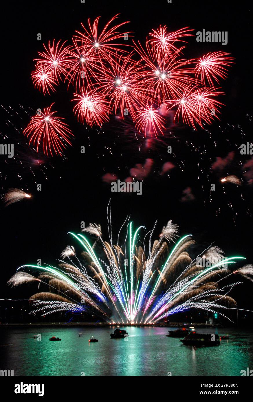 Plymouth Fireworks British Fireworks Championships Stock Photo - Alamy