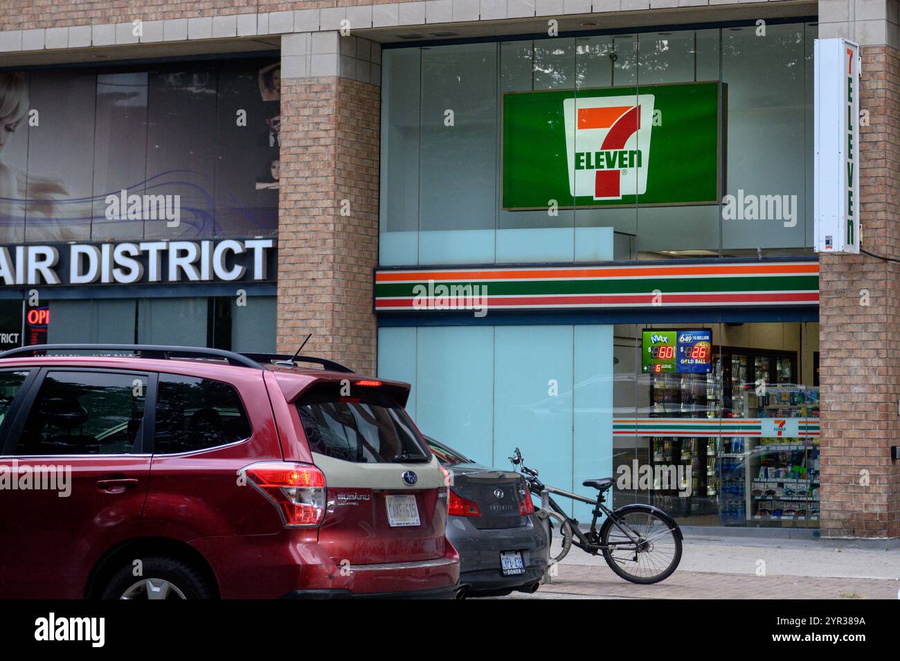 Toronto, ON, Canada – June 2, 2024: The logo of 7-Eleven stores high ...