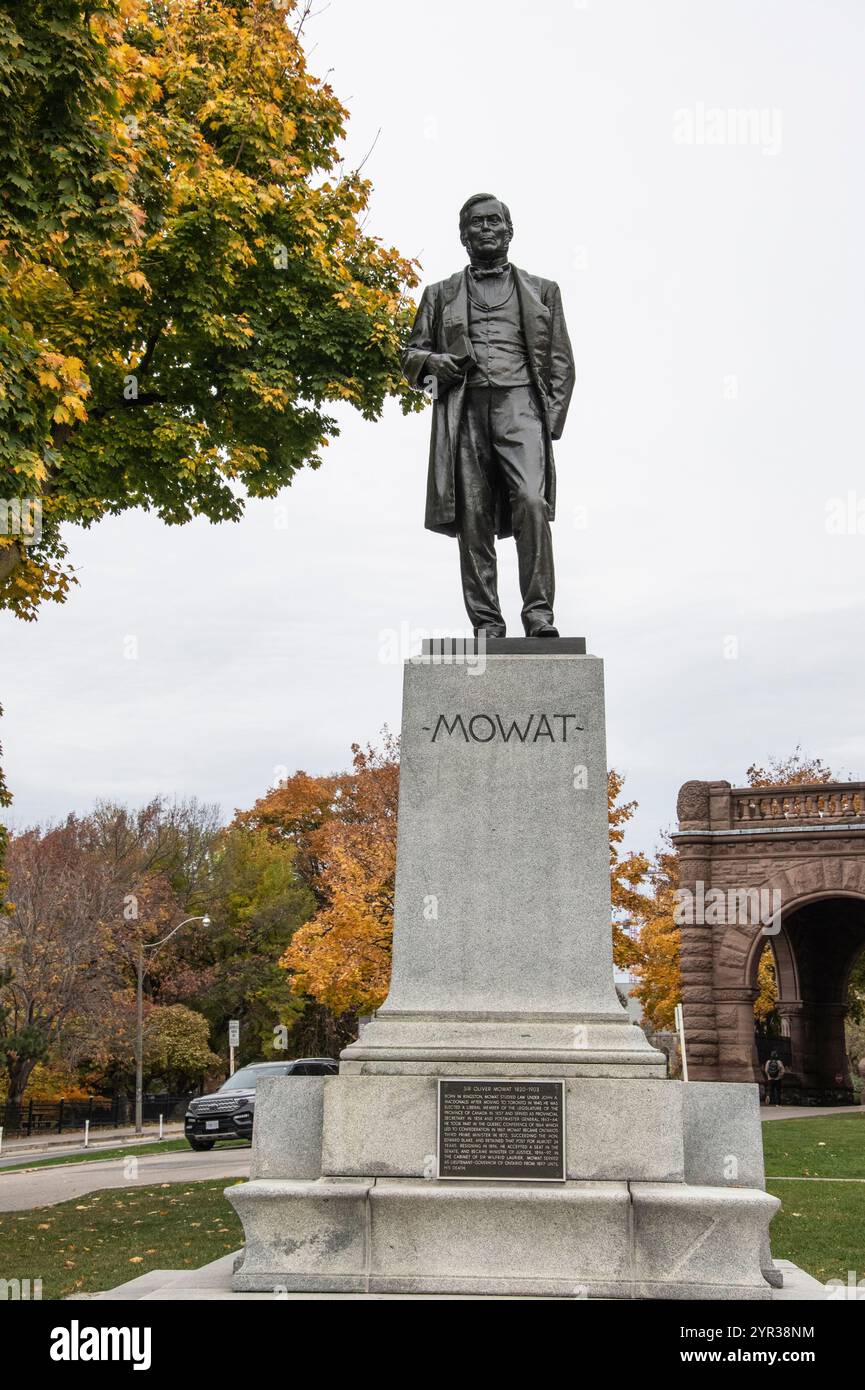 Statue of Sir Oliver Mowat at the Legislative Assembly of Ontario on ...