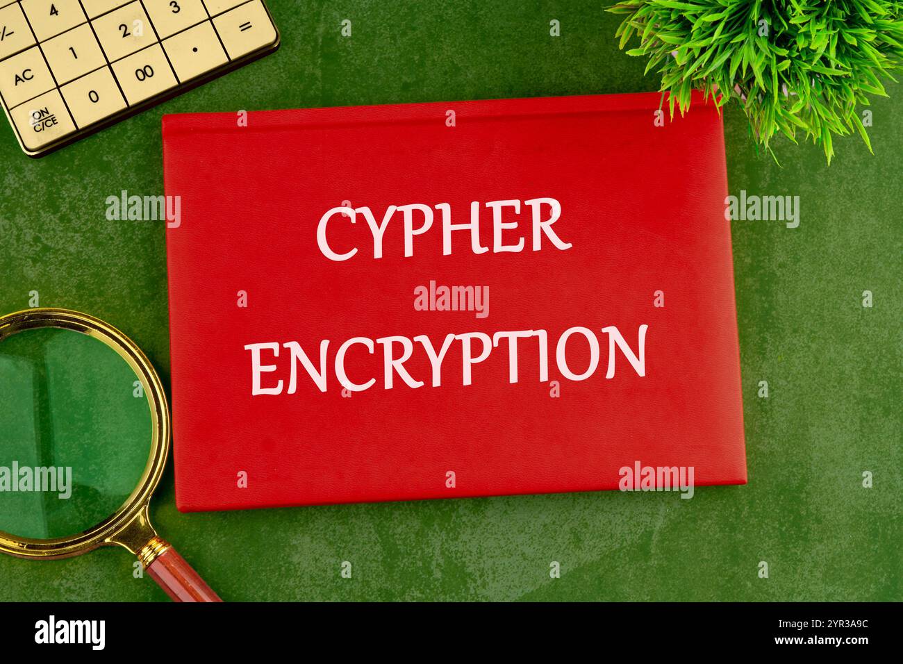 The concept of technology and development. The CYPHER ENCRYPTION ...
