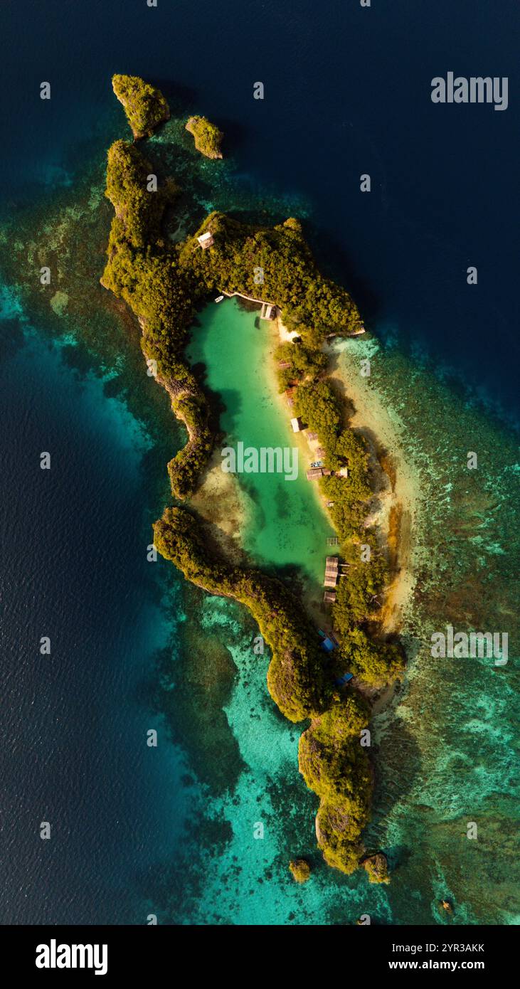 The silent Island Rufas in the middle of nowhere in Indonesia, Raja ...