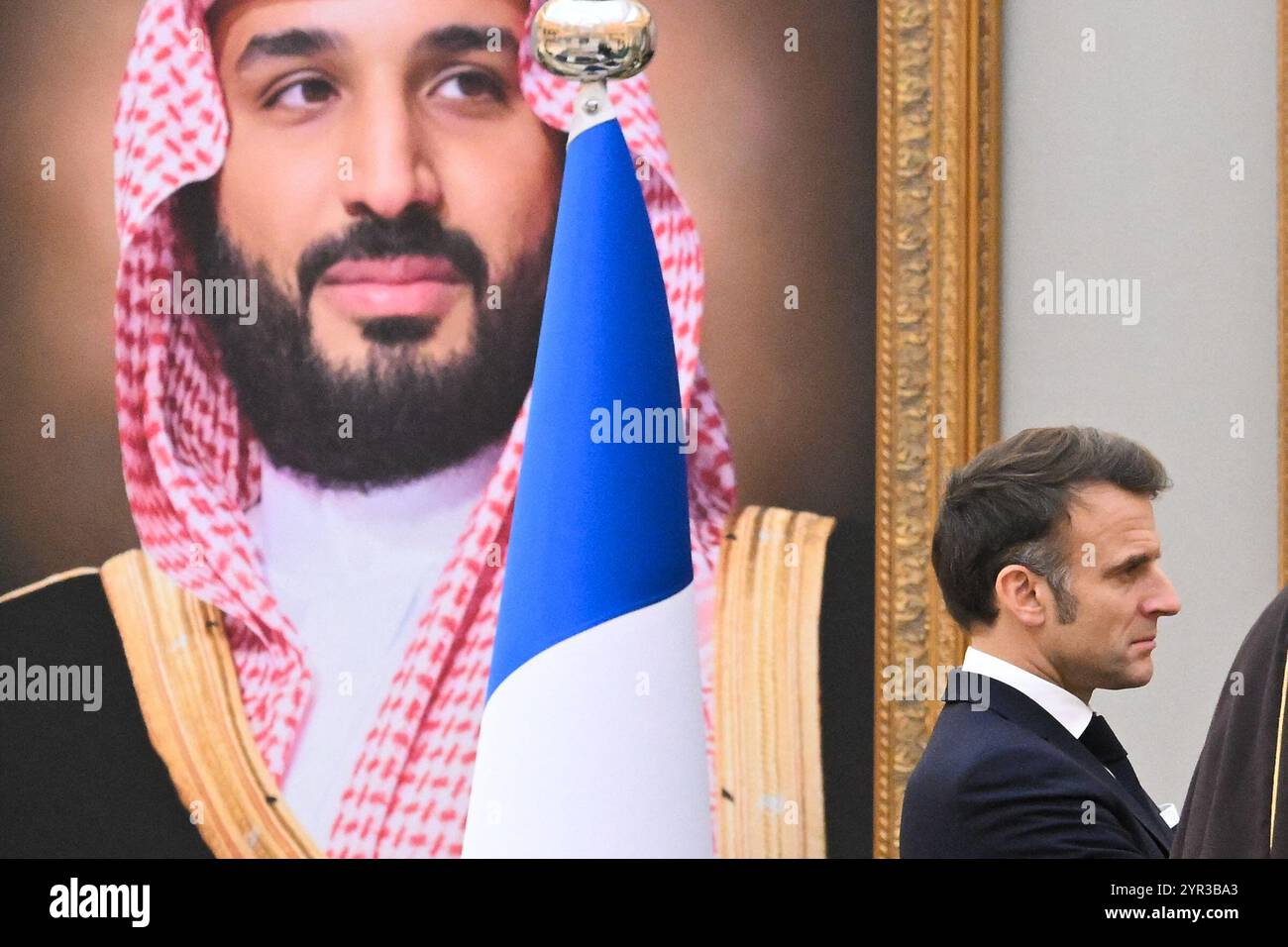 Riyadh, Saudi Arabia. 02nd Dec, 2024. French President Emmanuel Macron ...