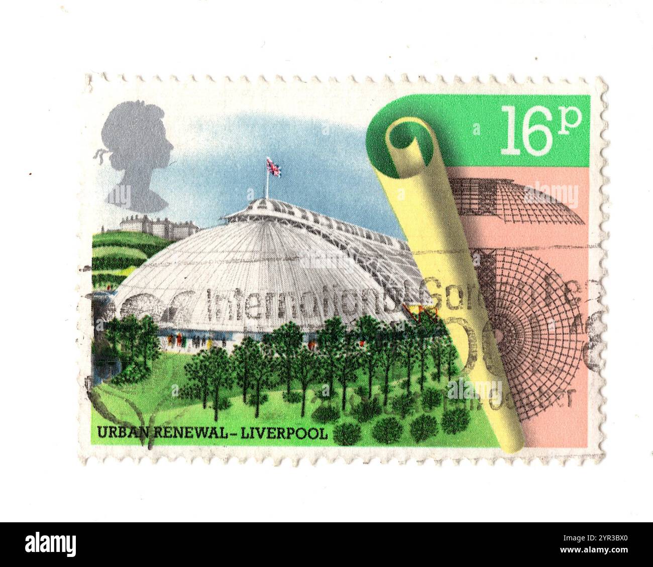 A n Urban Renewal vintage postage stamp from Great Britain featuring ...