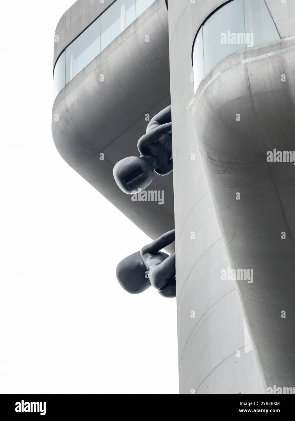 Miminka baby sculptures by David Černý on the Televesion Tower of ...