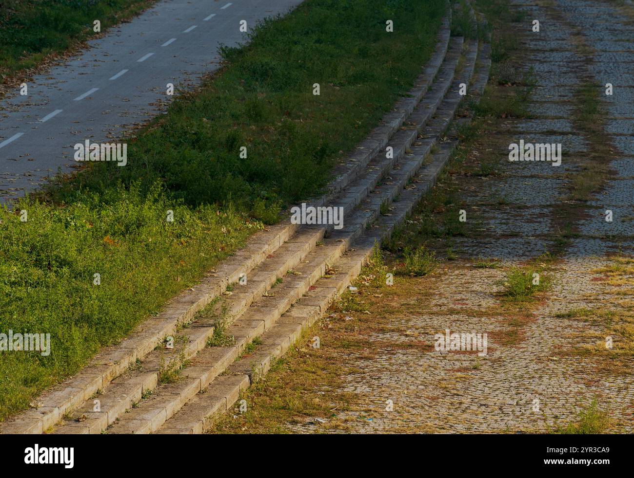 Layers of Flow: Cascading Riverbed Meets Urban Design Stock Photo - Alamy