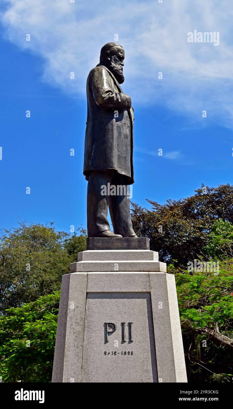 RIO DE JANEIRO, BRAZIL - November 26, 2024: Dom Pedro II statue on ...