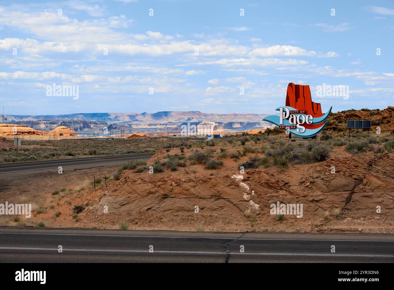 City of Page, Arizona sign Stock Photo - Alamy