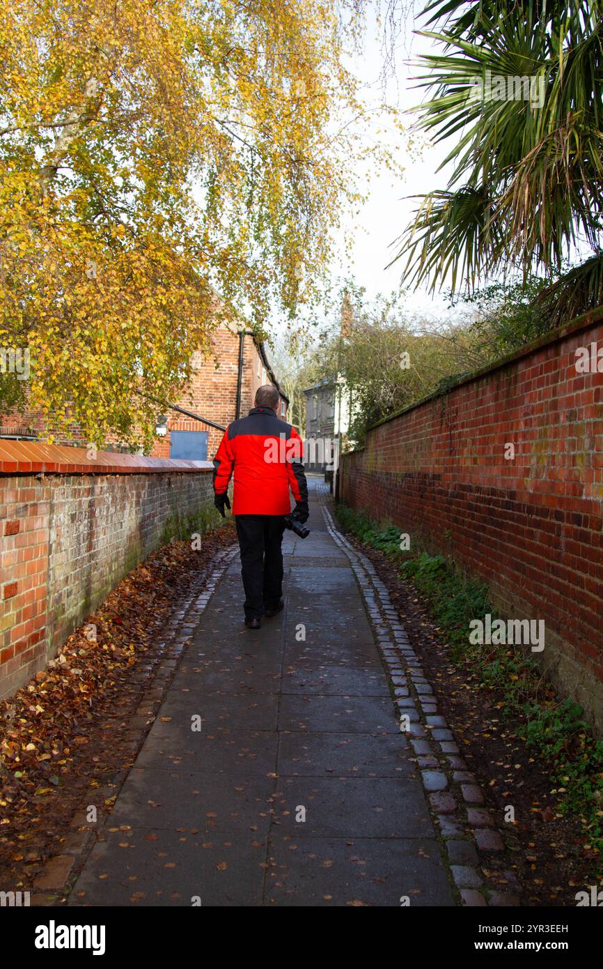 Man walking up narrow hi-res stock photography and images - Alamy