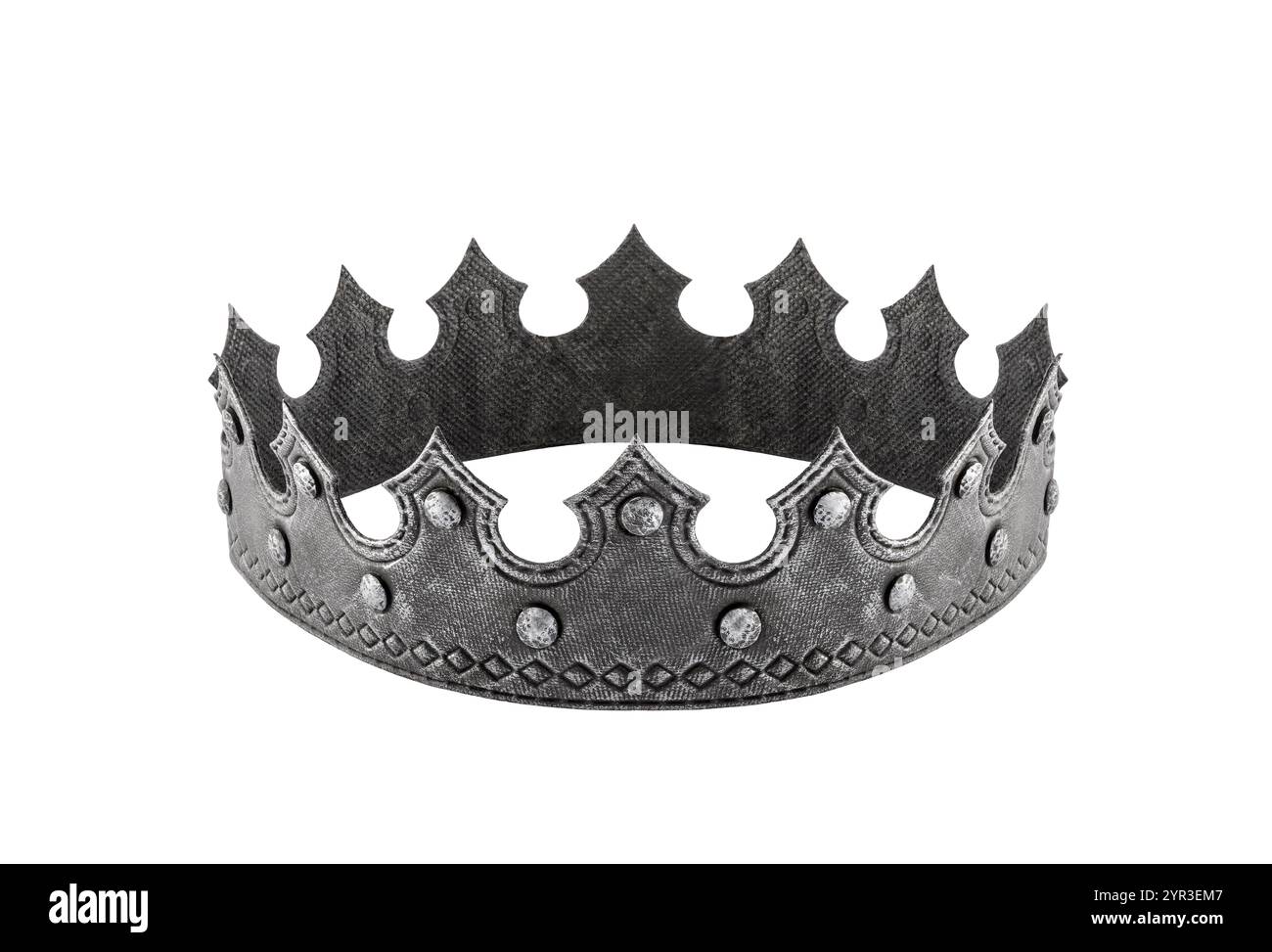 Ancient king or queen crown isolated on white background with clipping ...