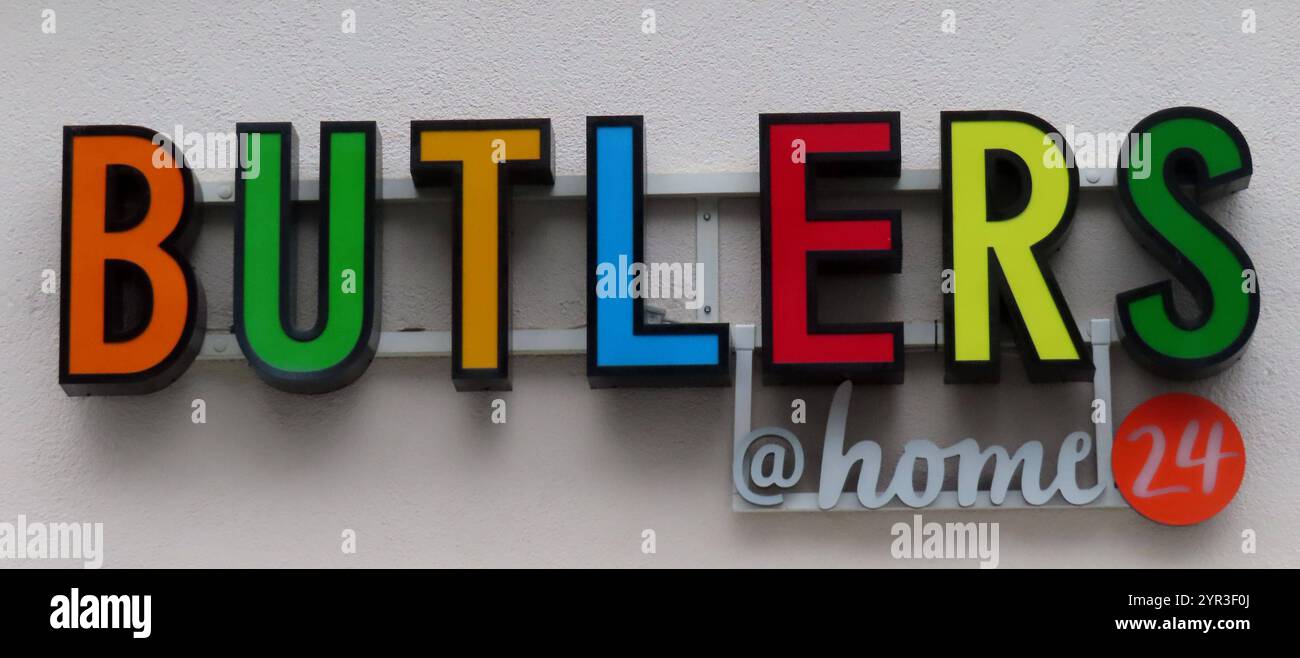 RECORD DATE NOT STATED ...Butlers Logo an einer Hauswand...ueber einem ...