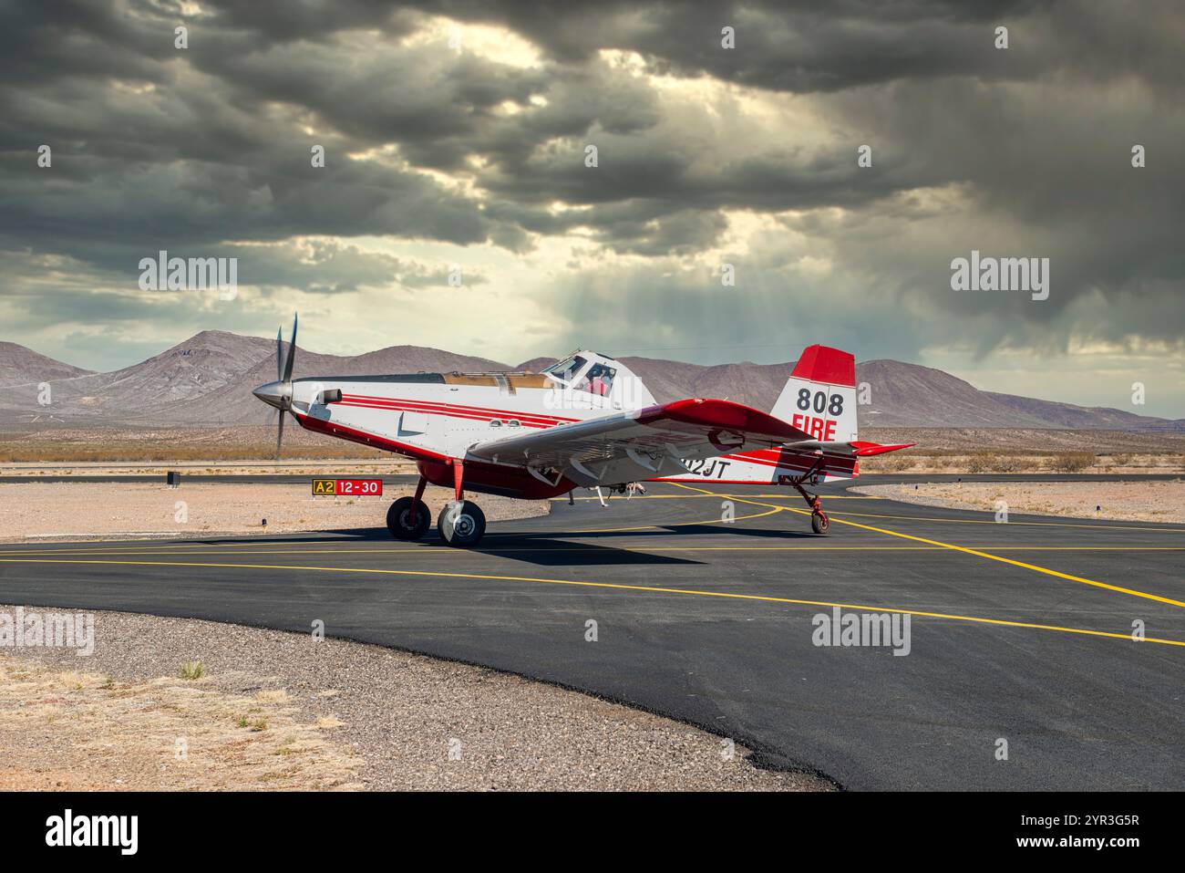 Air Tractor AT-802 being used for Fire bombing with water plane at ...