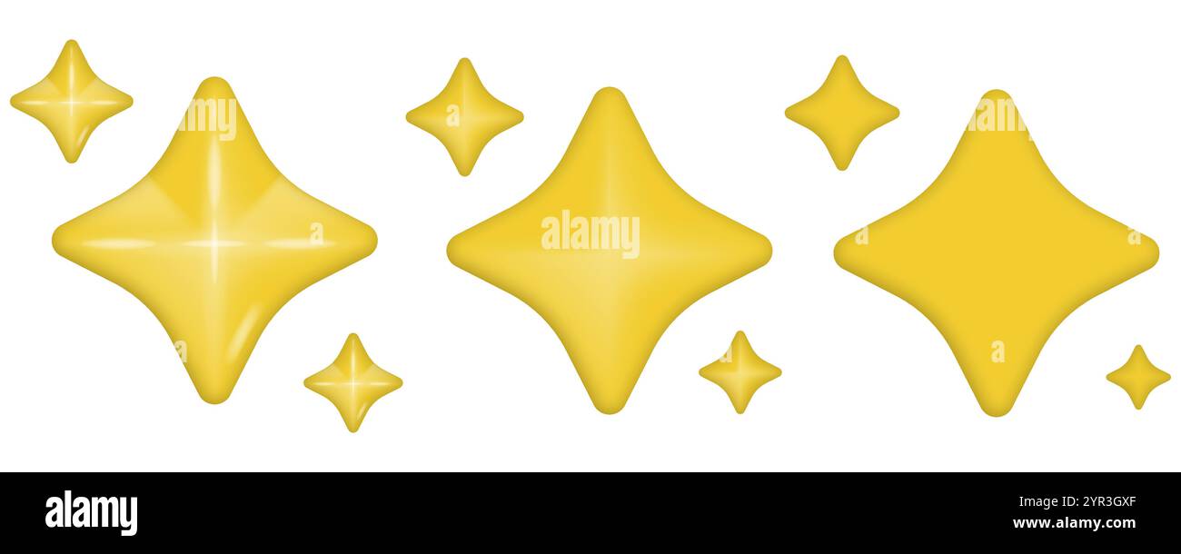 Yellow sparkling light effects Stock Vector Images - Alamy