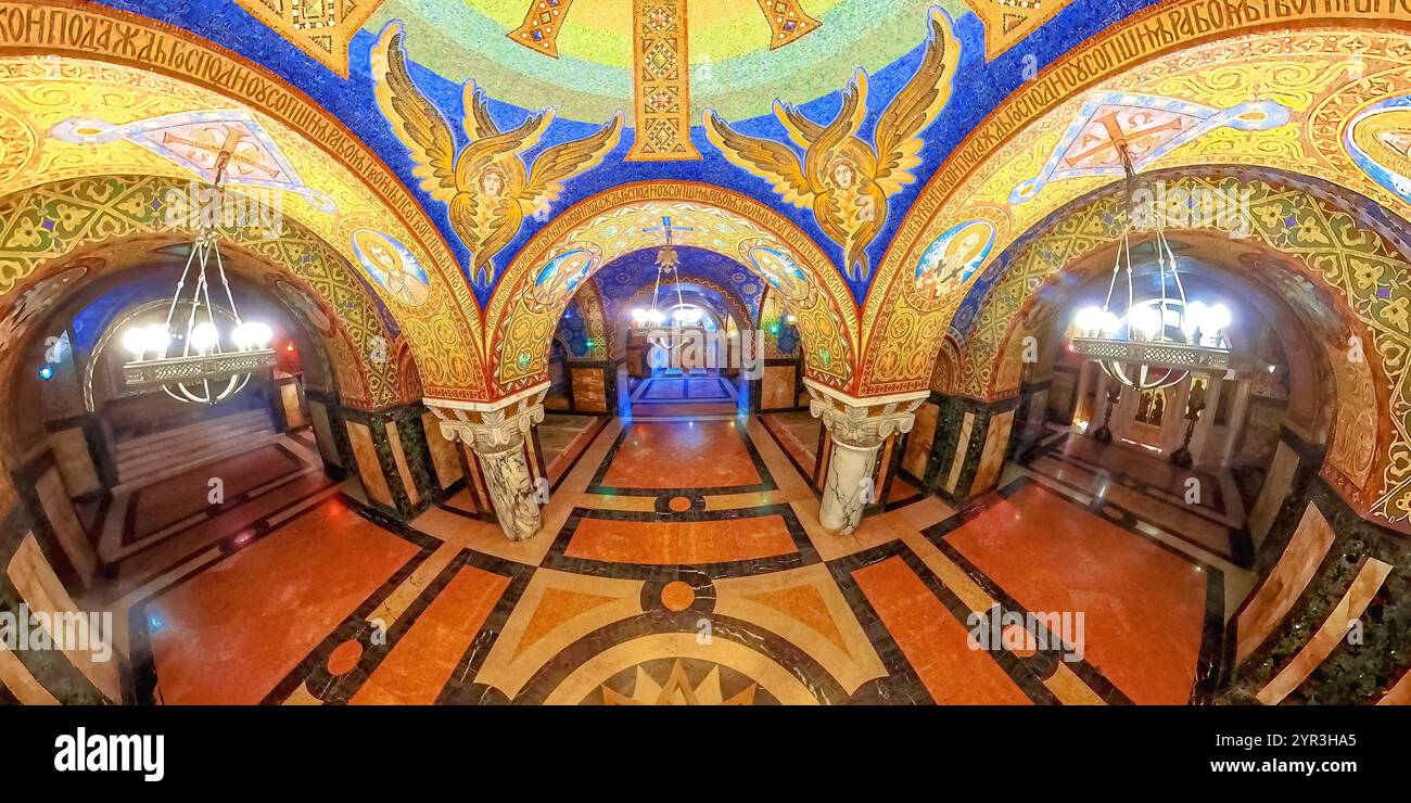 Topola, Serbia, Sept 2,2024: the St. George Church crypt in Serbia ...