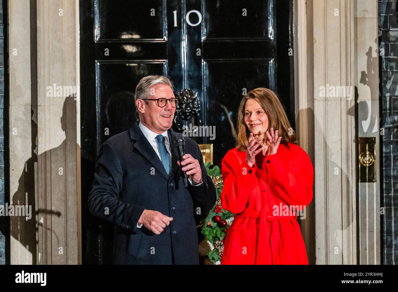 London, UK. 2 Dec 2024. The Prime Minister Sir Keir and Mrs Starmer ...