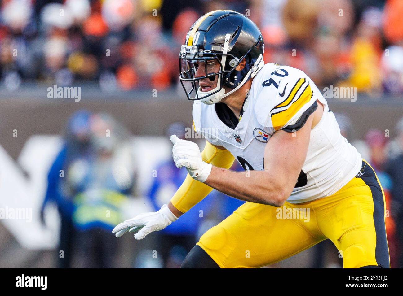 December 01, 2024: Pittsburgh Steelers linebacker T.J. Watt (90) during ...