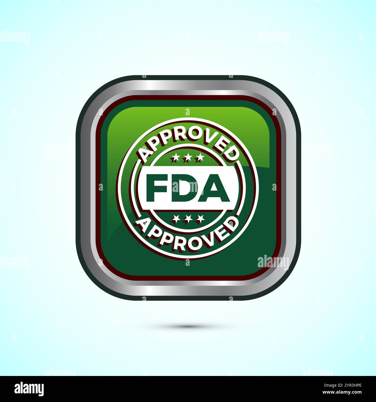 FDA approved icon, Food and Drug administration icon label, Button ... FDA approved icon, Food and Drug administration icon label, Button ...