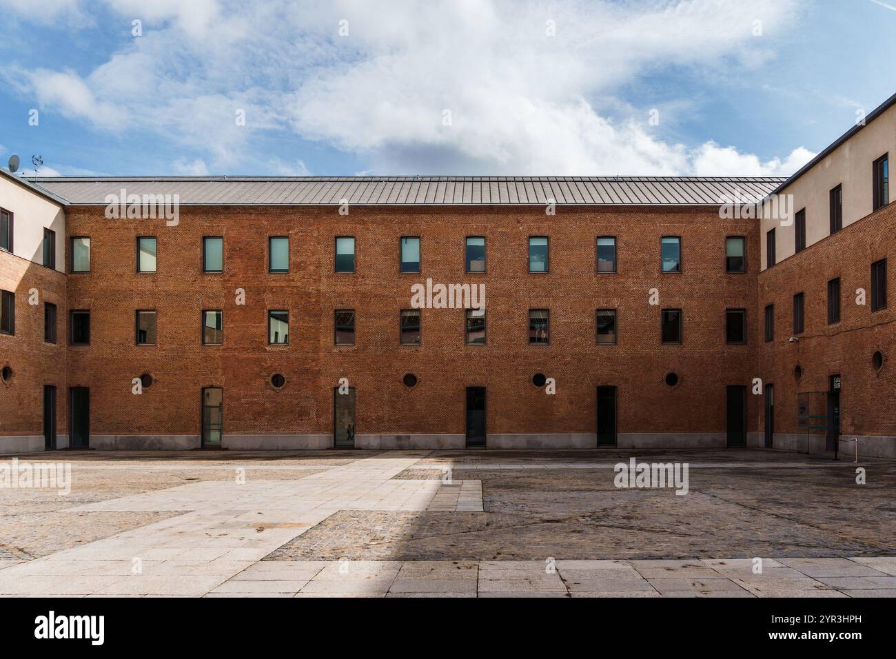 Madrid, Spain - November 1, 2024: The courtyard of Conde Duque Cultural ...