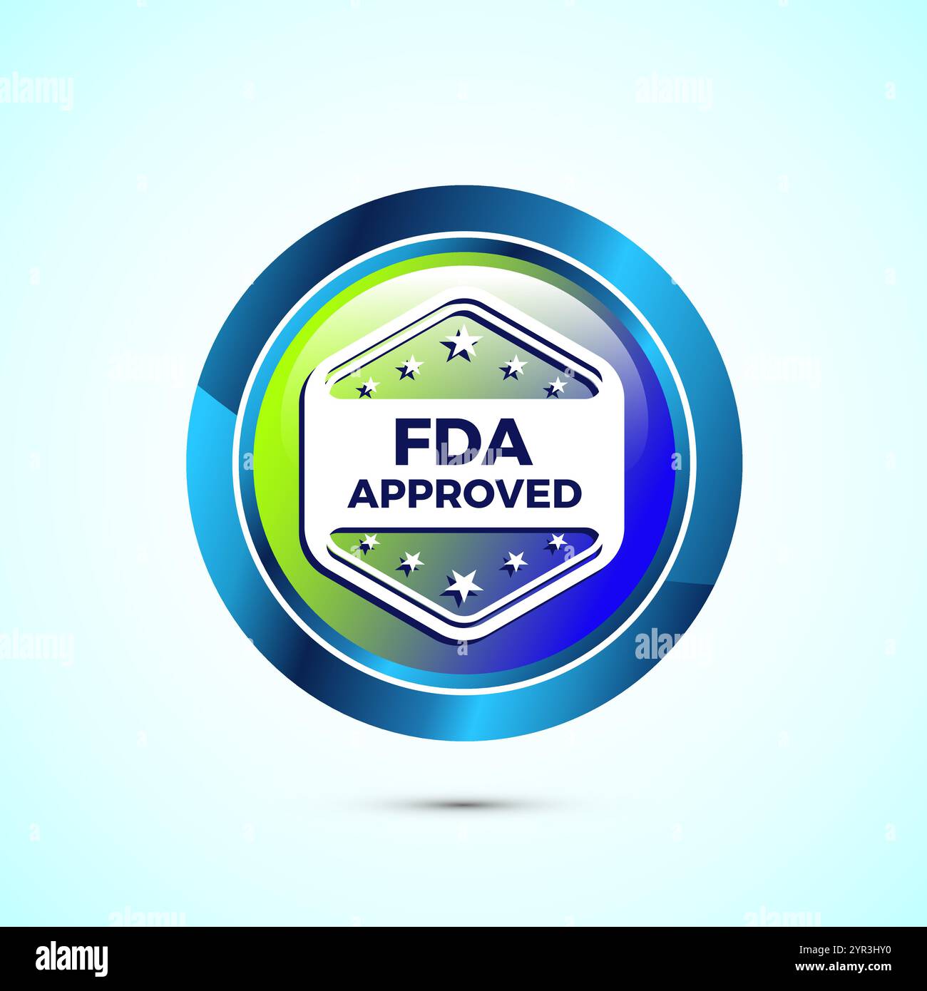 FDA approved icon, Food and Drug administration icon label, Button ... FDA approved icon, Food and Drug administration icon label, Button ...
