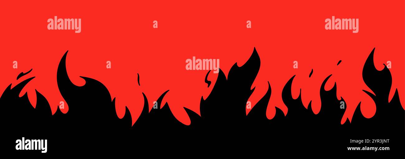 Fire background with dynamic flame motion. Burn effect, fiery ...