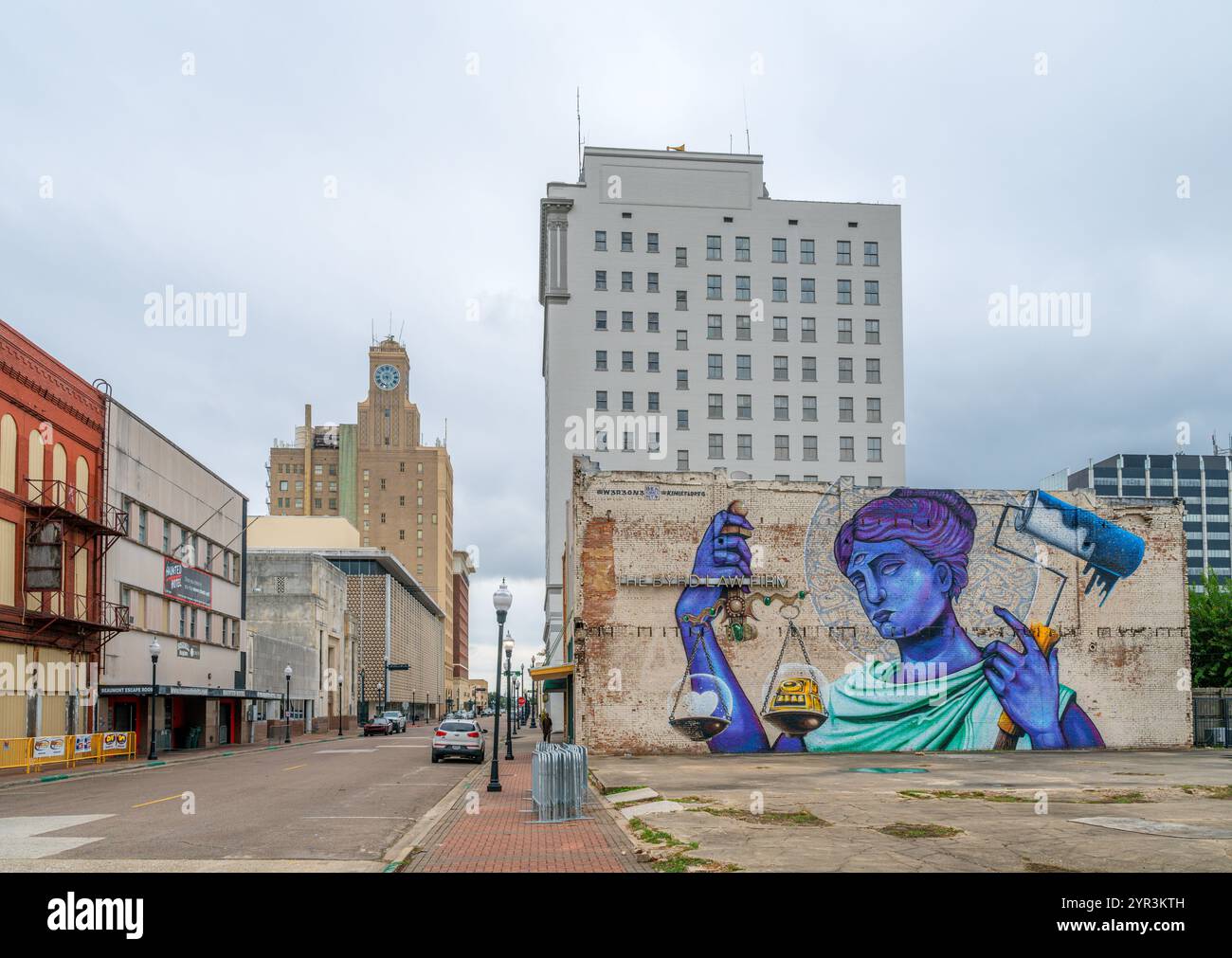 Orleans Street in downtown, Beaumont, Texas, USA Stock Photo - Alamy