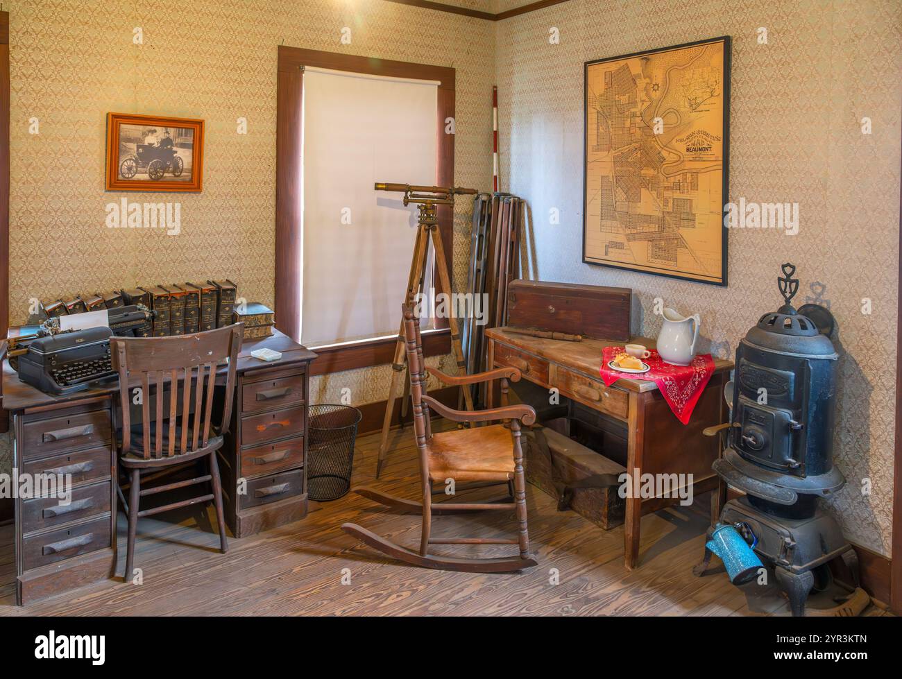 Interior at the Spindletop Gladys City Boomtown Museum, Beaumont, Texas ...