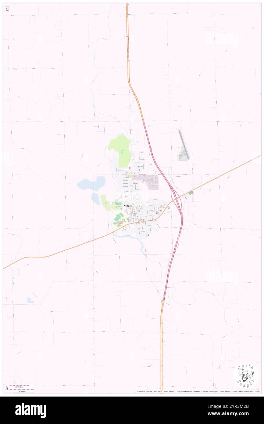 City of Milaca, Mille Lacs County, US, United States, Minnesota, N 45 ...