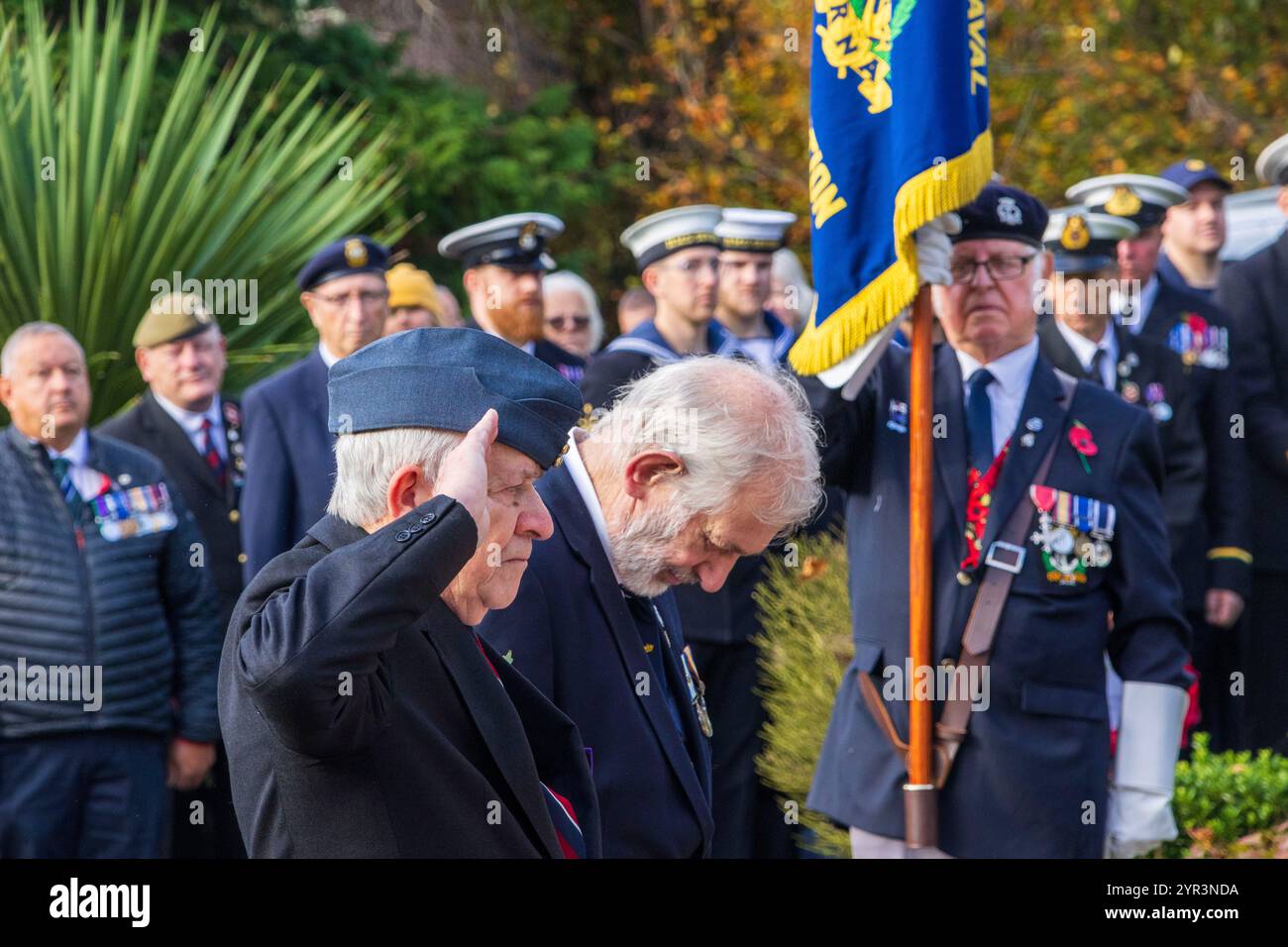 Remembrance Day 2024 in Falmouth, Cornwall Stock Photo - Alamy