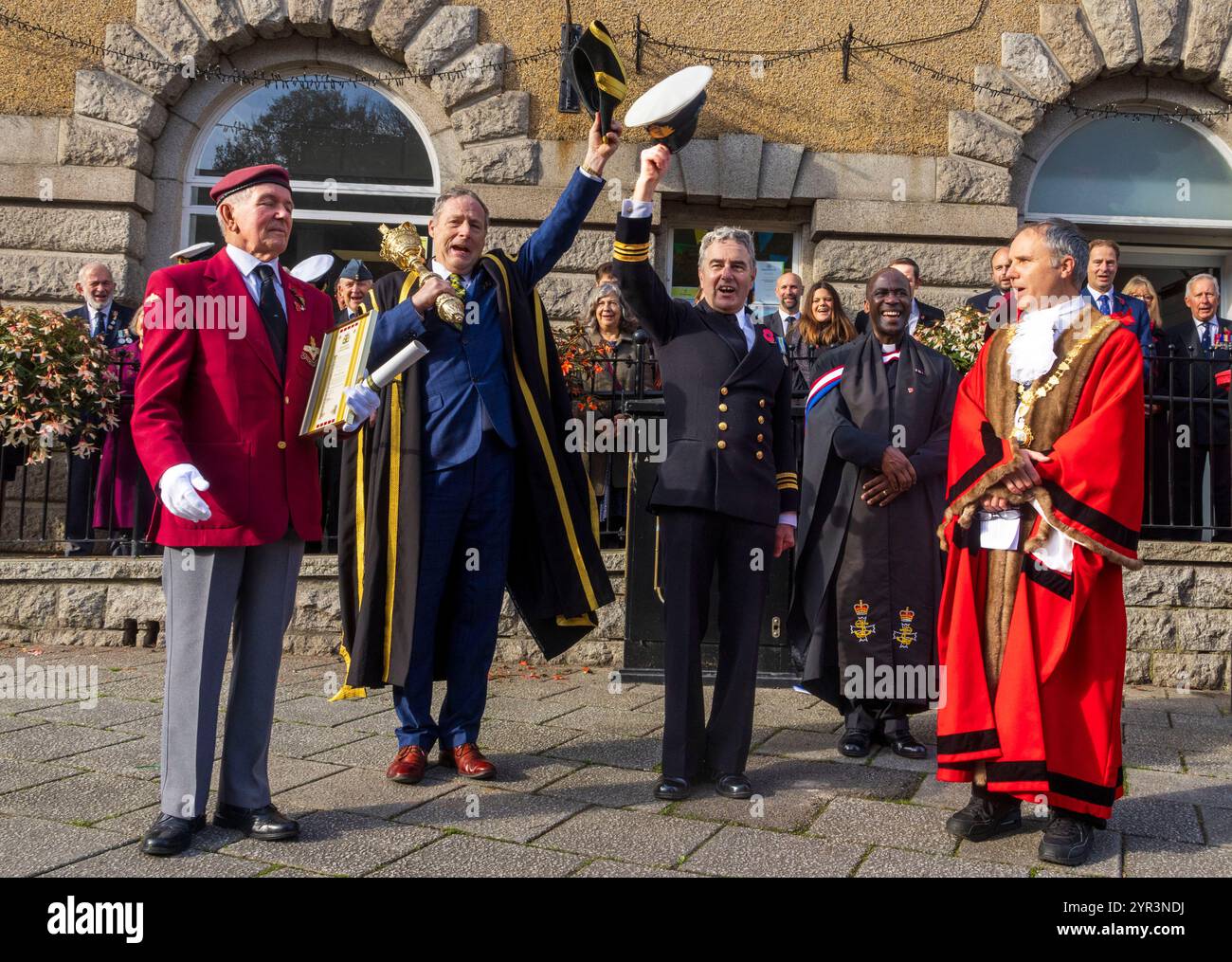 Remembrance Day 2024 in Falmouth, Cornwall Stock Photo - Alamy