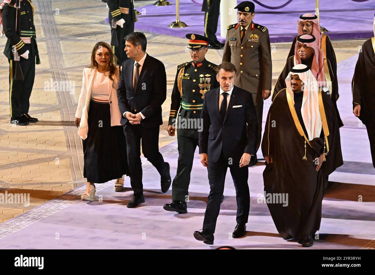 Riyadh, Saudi Arabia. 02nd Dec, 2024. French President Emmanuel Macron ...
