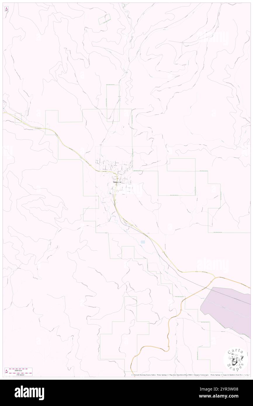 Baker city oregon map Cut Out Stock Images & Pictures - Alamy