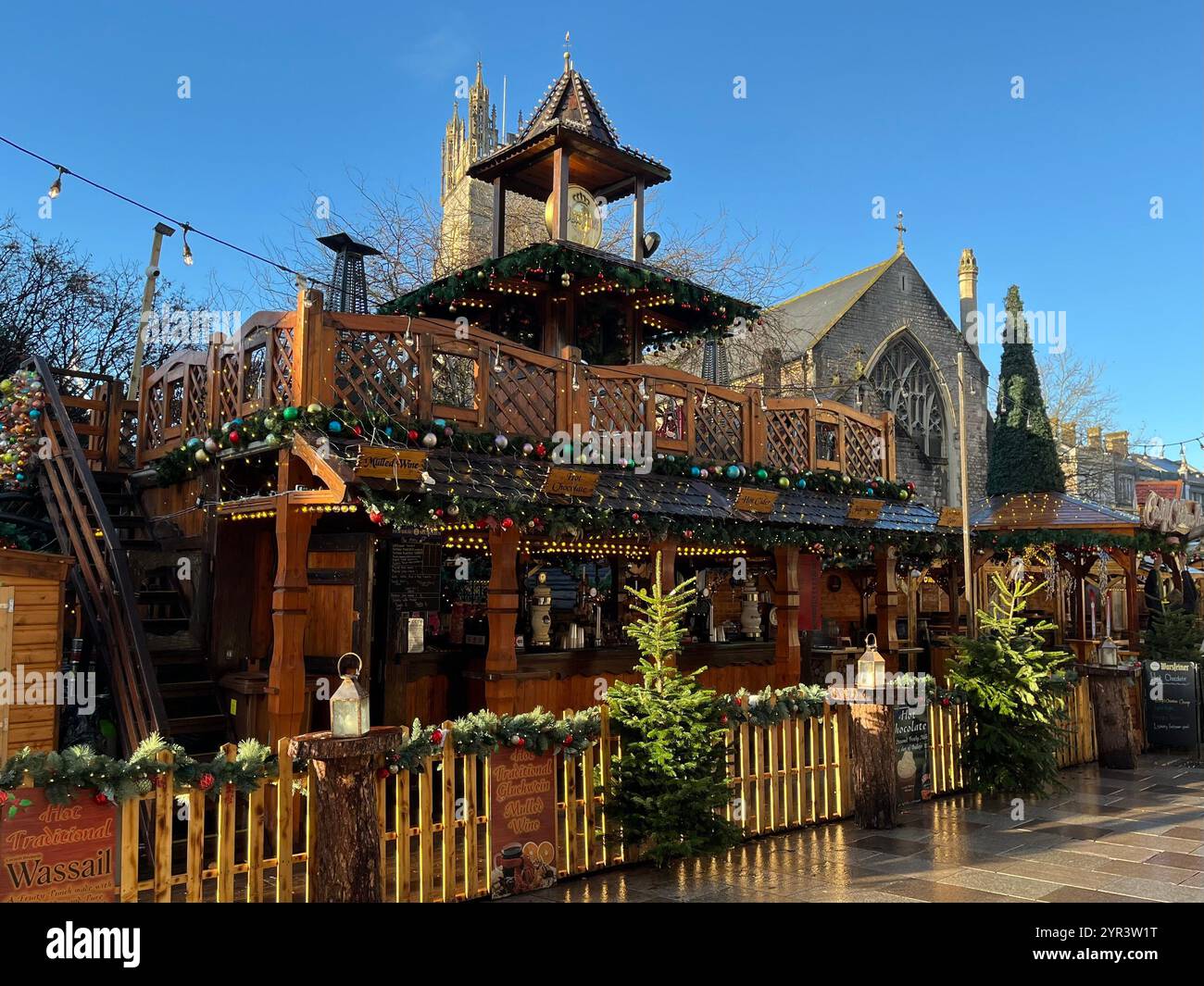 German Style Christmas Market on Working Street next to St John's ...