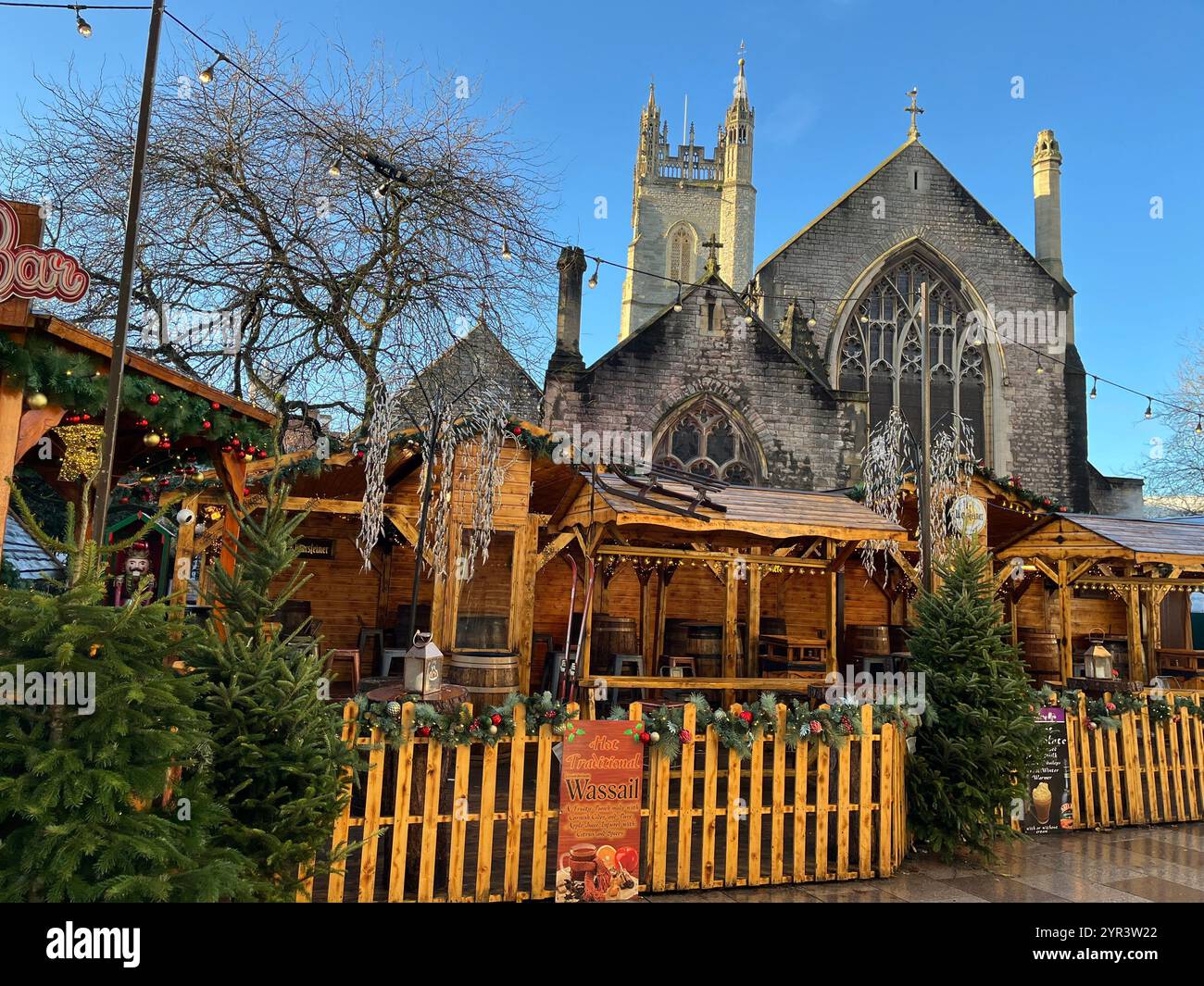German Style Christmas Market on Working Street next to St John's ...