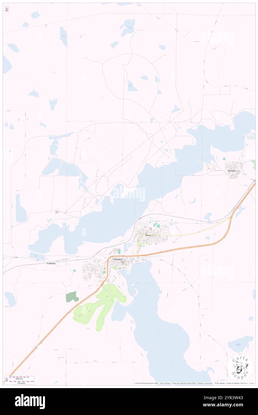 Coleraine minnesota map hi-res stock photography and images - Alamy