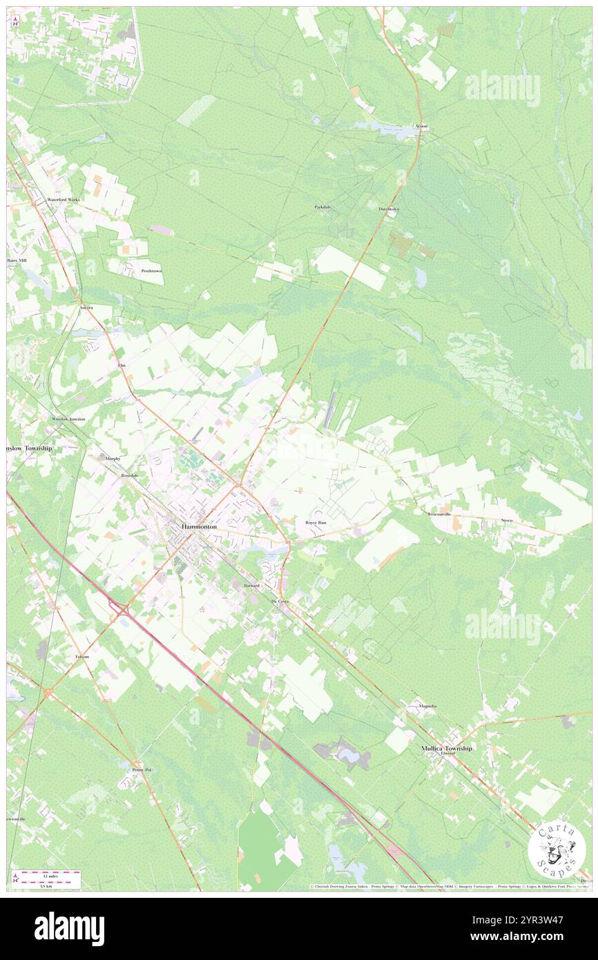 Hammonton new jersey map Cut Out Stock Images & Pictures - Alamy