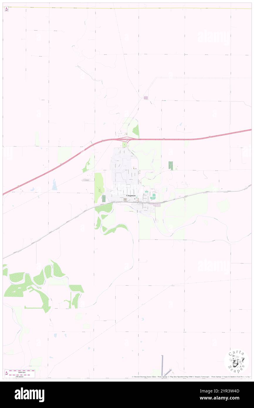 Map of chapman kansas Cut Out Stock Images & Pictures - Alamy