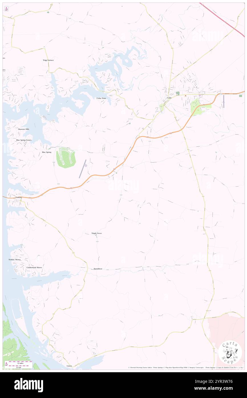 Trigg county map hi-res stock photography and images - Alamy