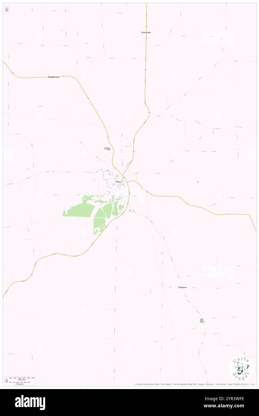 Map of alton missouri Cut Out Stock Images & Pictures - Alamy