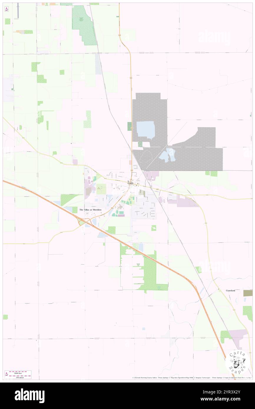 Village of carey Cut Out Stock Images & Pictures - Alamy