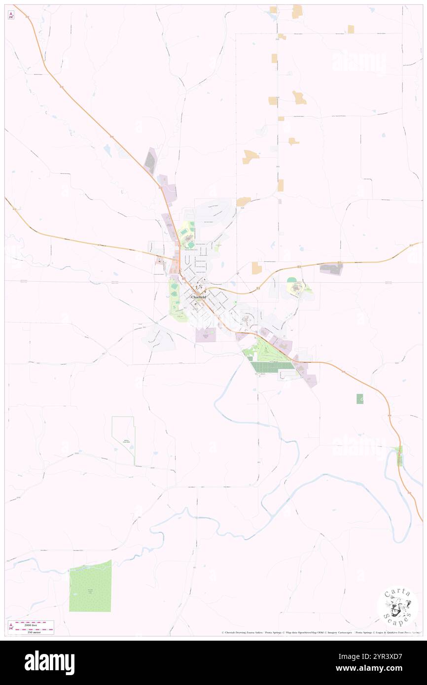 Map of chatfield Cut Out Stock Images & Pictures - Alamy