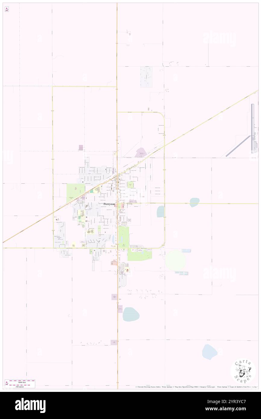 Ochiltree county map hi-res stock photography and images - Alamy